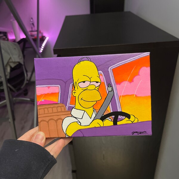 Cartoon Painting - Etsy