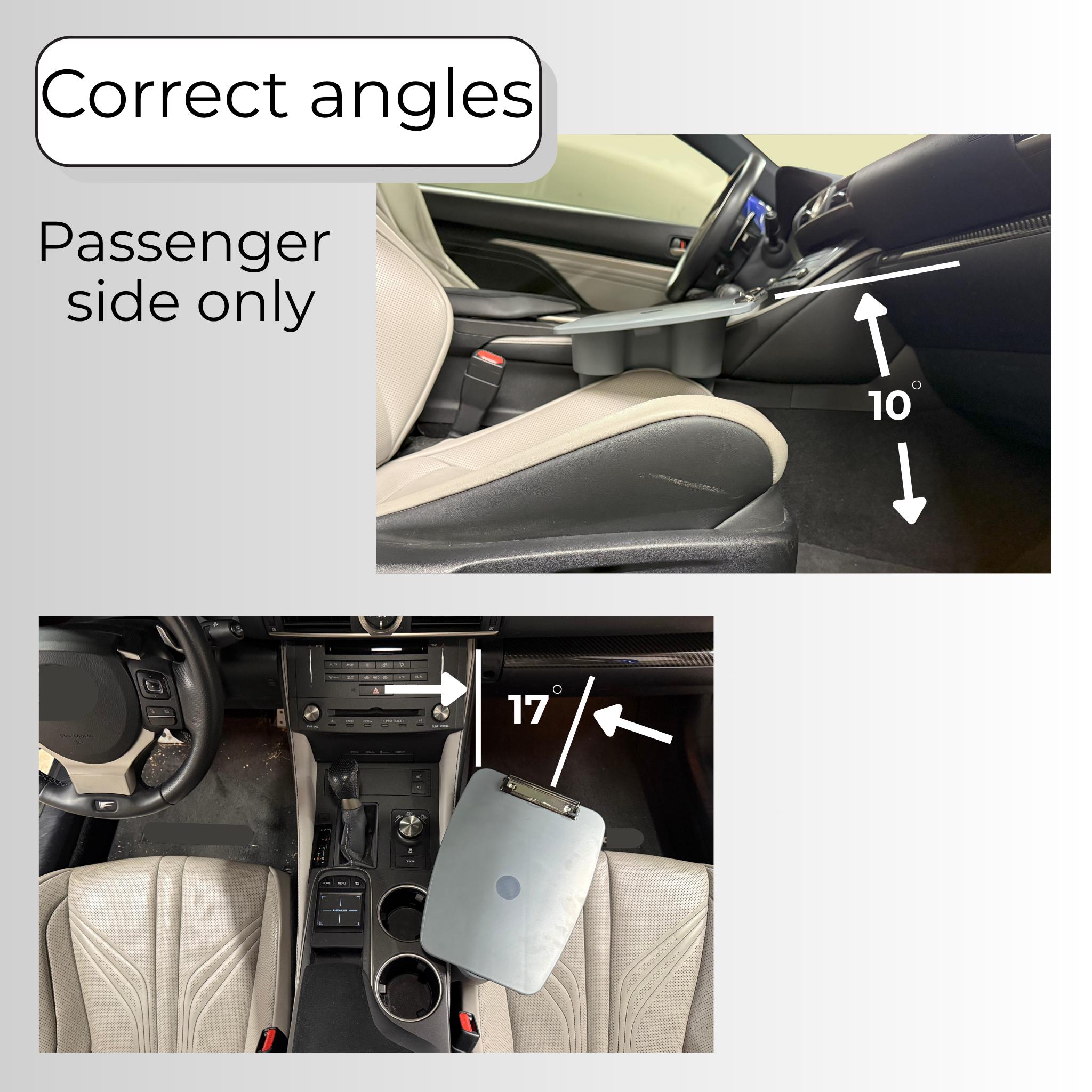 Portable Car Desk With Removable Clipboard -travel Desk With Drink ...