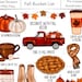 Fall Bucket List Clipart Cozy Autumn Aesthetic Digital Planner Stickers ...