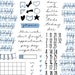 Minimalist Light Blue Calendar Digital Stickers for Goodnotes Planner ...