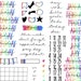 Neon Rainbow Calendar Digital Stickers for Digital Planning (PNG ...