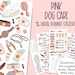 Pink Dog Care Digital Planner Stickers, Dog Care Goodnotes Stickers ...