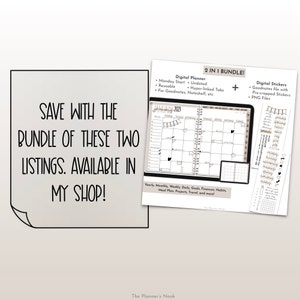 Minimalist Neutral Digital Planner for Goodnotes Digital Calendar Month ...