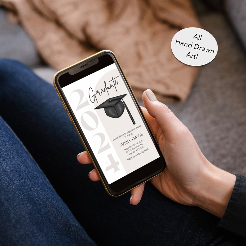 Graduation Party Editable Invitation, Printable Grad Party Invitation ...