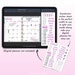 Minimalist Pink Calendar Digital Stickers for Goodnotes - Etsy