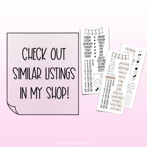 Minimalist Pink Calendar Digital Stickers for Goodnotes - Etsy