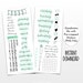 Minimalist Mint Green Calendar Digital Stickers for Goodnotes Planner ...