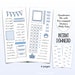 Minimalist Light Blue Daily Life Digital Stickers for Goodnotes Planner ...