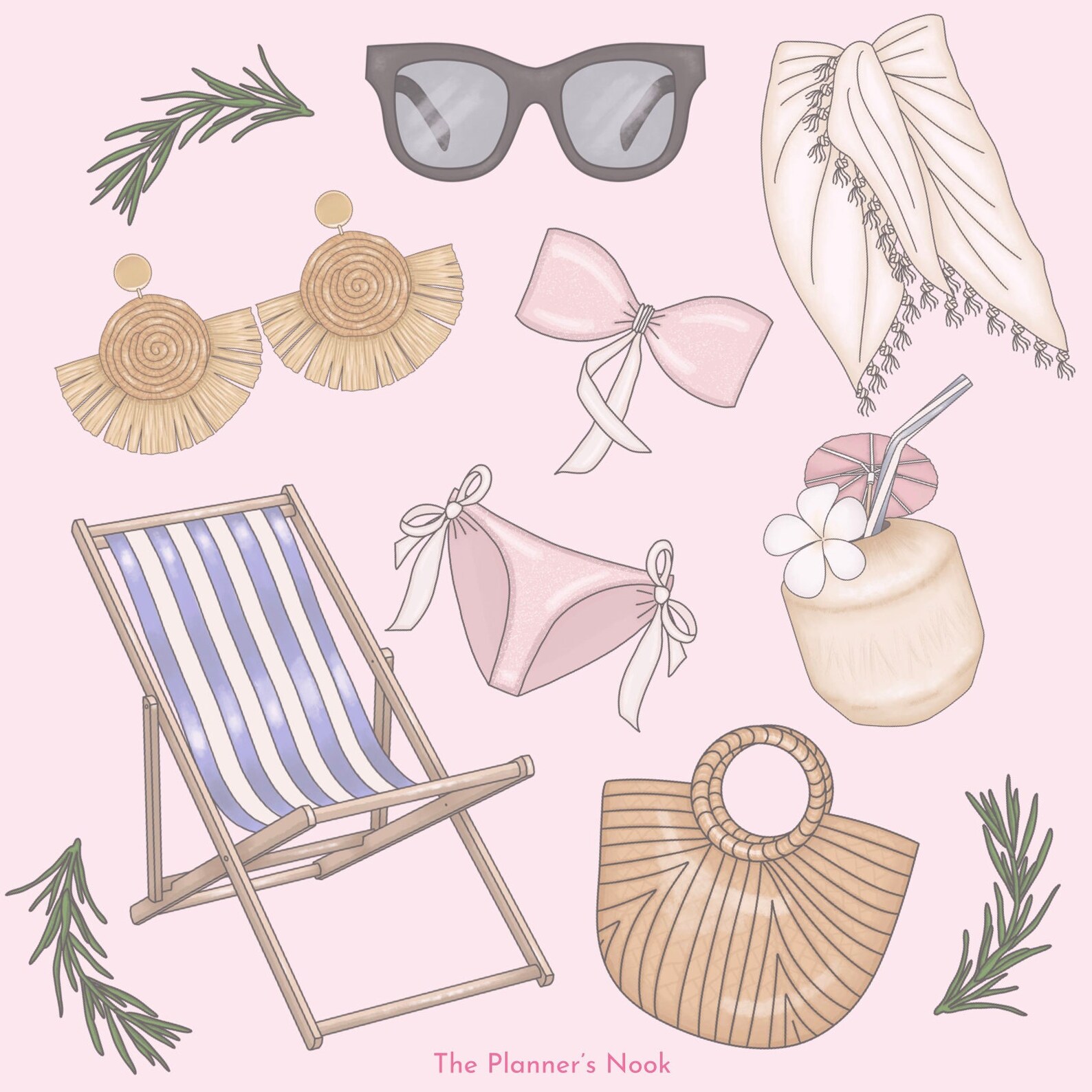Bachelorette Vacation Clipart Girls Trip Tropical Birthday Vacation ...