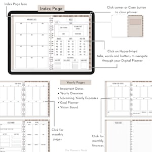 Minimalist Neutral Digital Planner for Goodnotes Digital Calendar Month ...