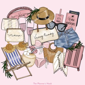 Bachelorette Vacation Clipart Girls Trip Tropical Birthday Vacation ...