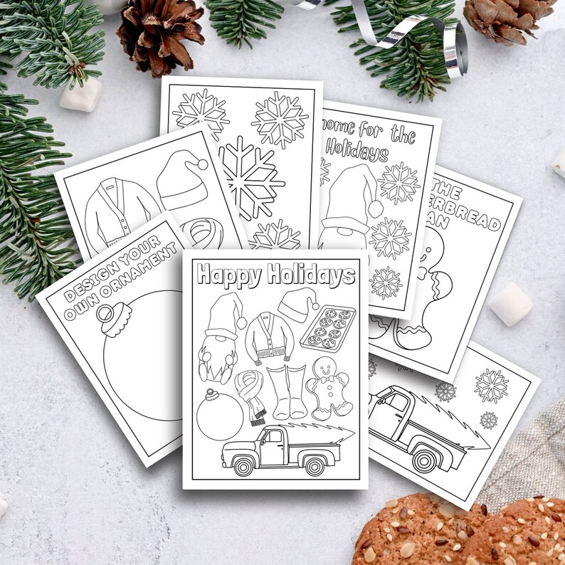 Christmas Coloring Pages, Printable Christmas Coloring Sheet, Christmas ...