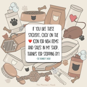 Pet Care Digital Stickers, Cat and Dog Care Goodnotes Stickers, Pet ...