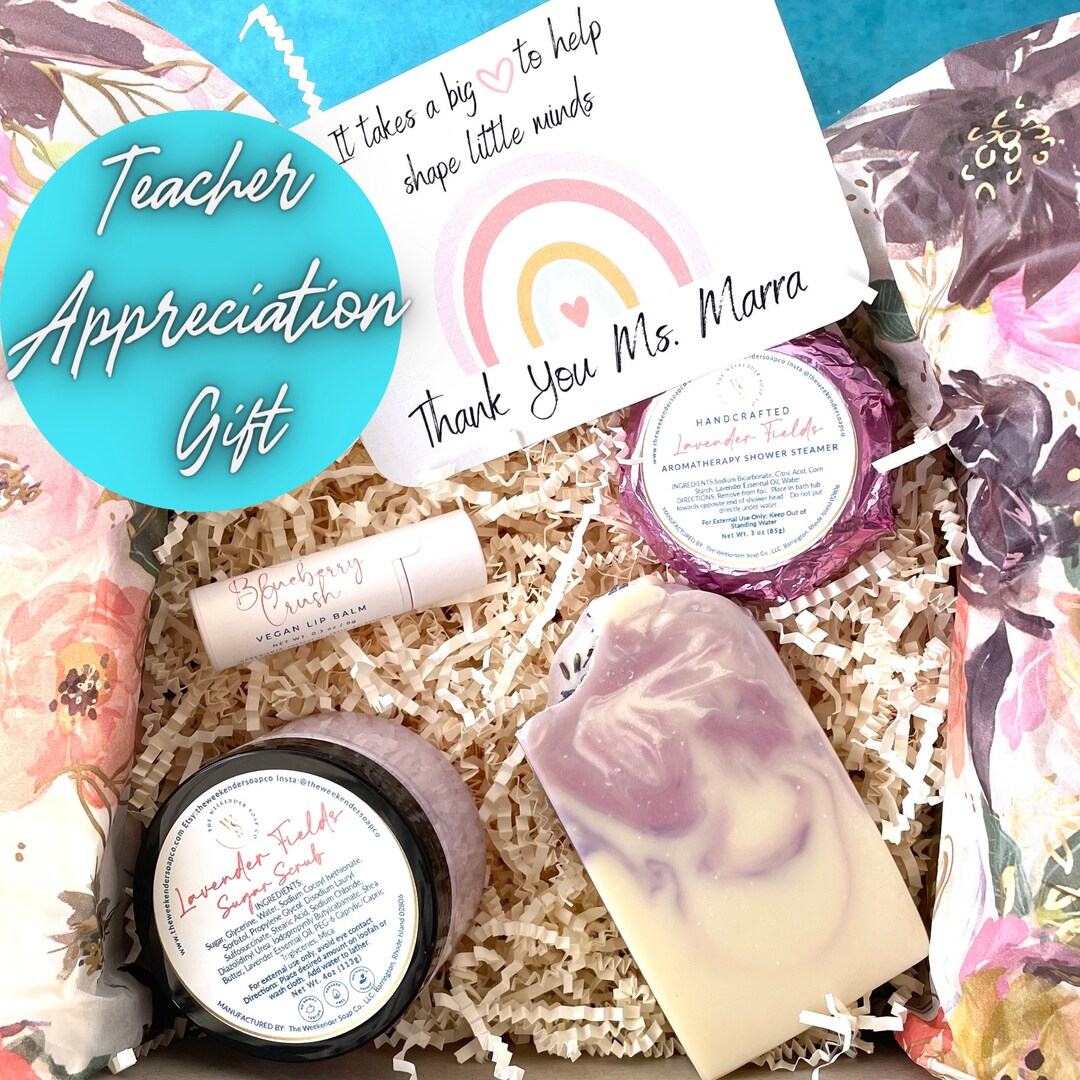 Teacher Thank You Gift Box Teacher Appreciation Gift With Customizable ...