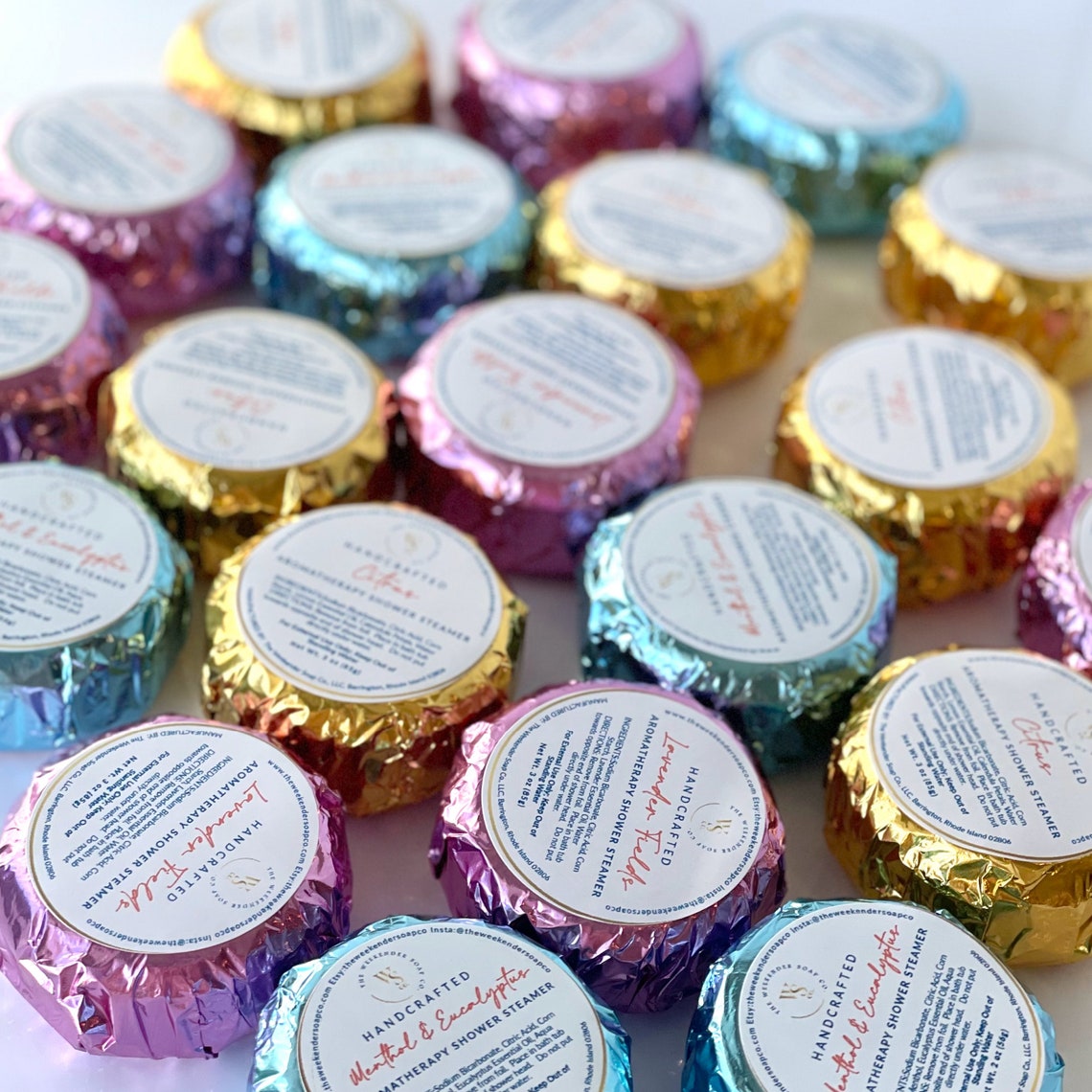 Aromatherapy Shower Steamer Bulk Handmade Fizzy All Natural Shower ...