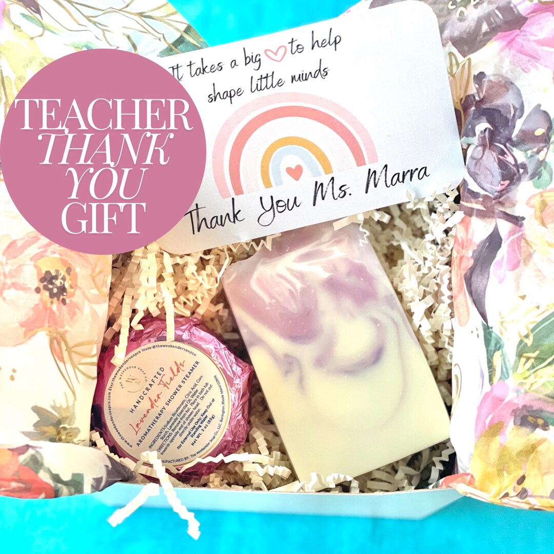 Teacher Gift Set Bath Relaxation End of Year Gift Teacher Wellness Soap ...