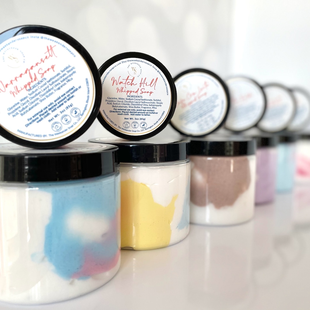 Mini Whipped Soap Variety Box of 5 Sample Pack Travel Size Whipped Soap ...