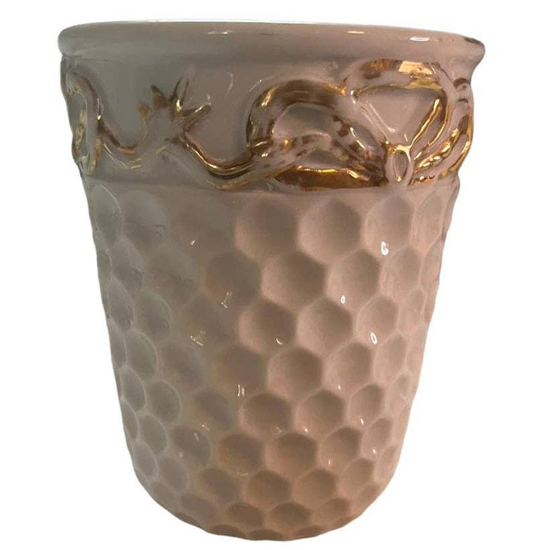 Christian Dior Porcelain Thimble Cup With Gold Accents Vintage - Etsy