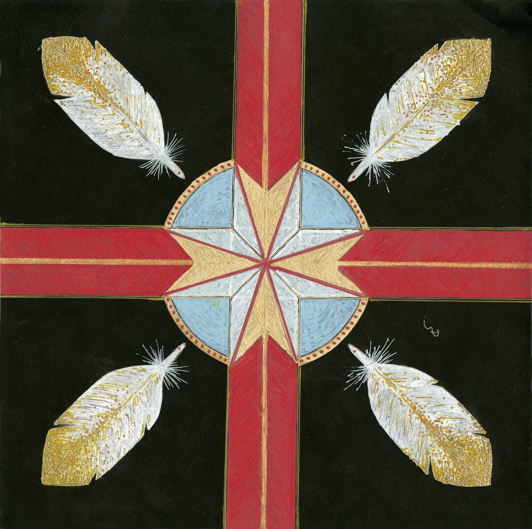 Four Tribes of the Golden Arrow, Mi'kmaq Native American Art ...