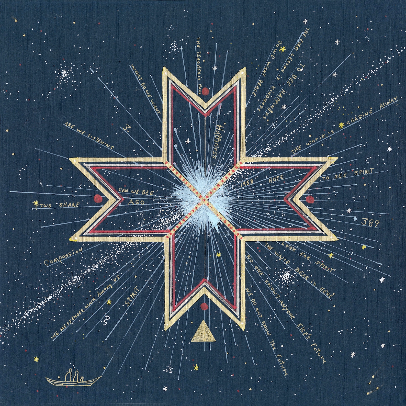 Northern Star, Mi'kmaq Native American Art, Indigenous Art, Signed by ...