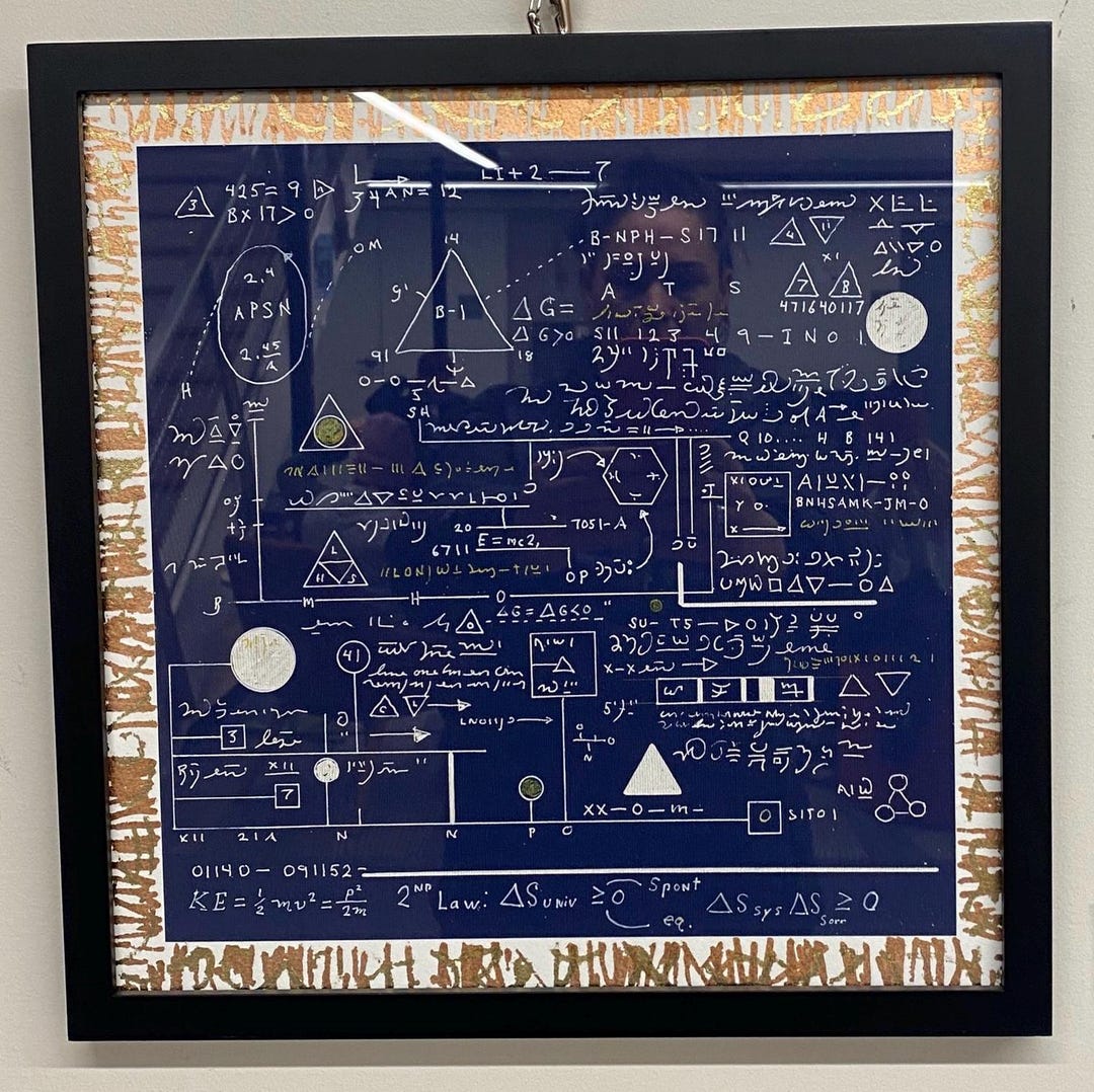 Hand Finished, Fine Art, Ancient Formula, Physic, Gold Leaf, Copper ...