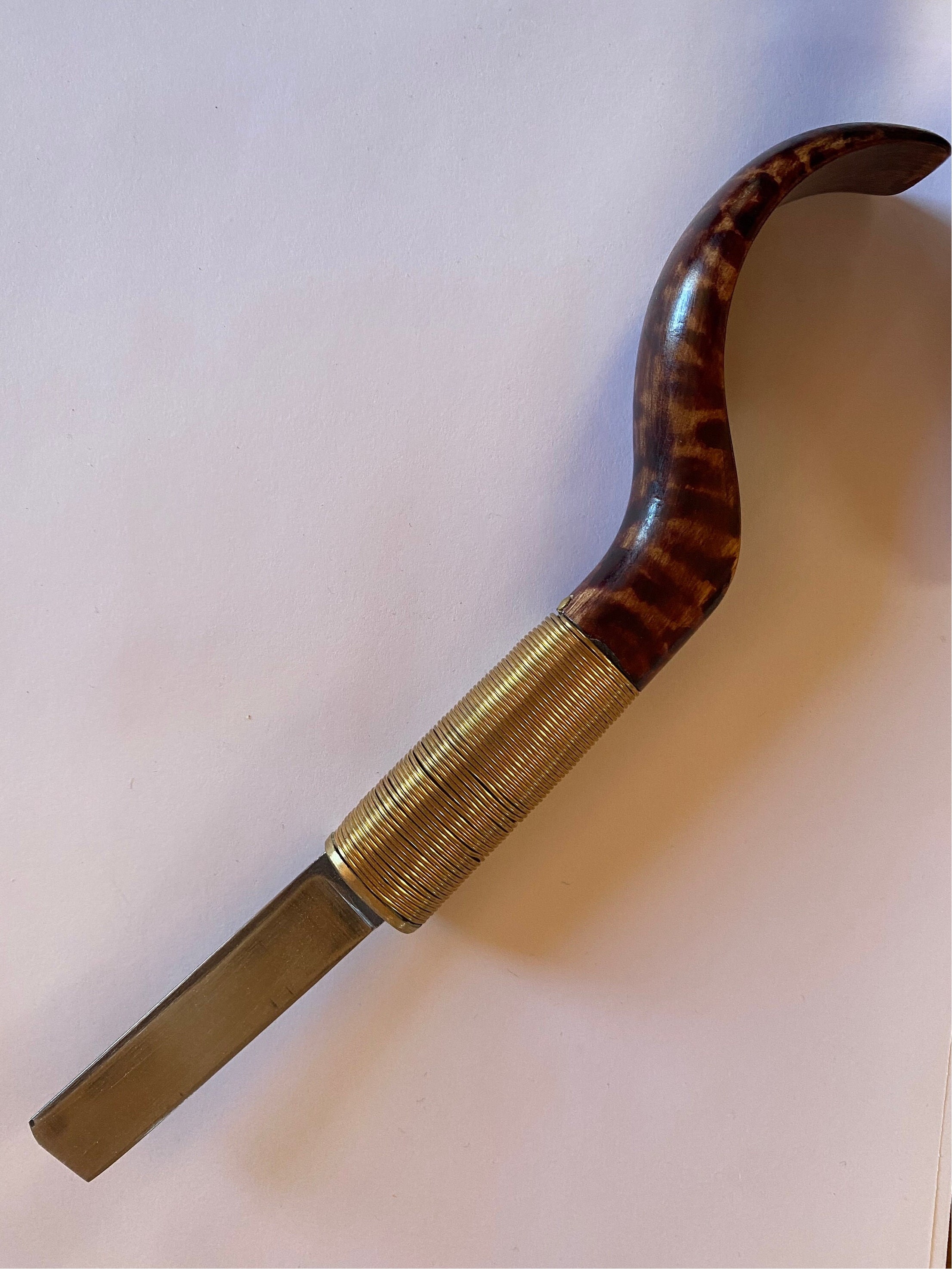 Mi'kmaq Crooked Knife, Handmade Native American Wood Carving Knife ...