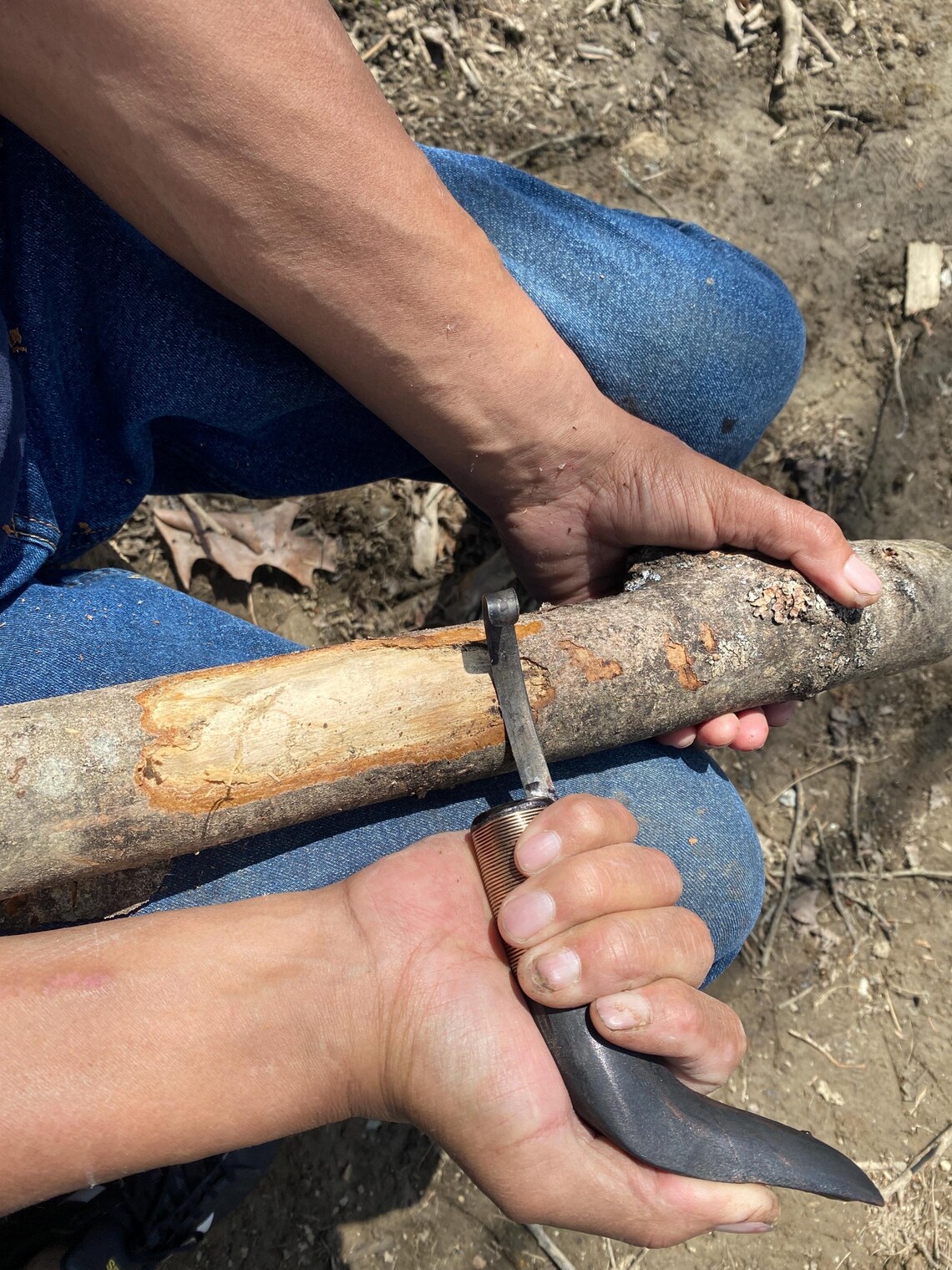 Traditional Mi'kmaq Crooked Knife, Hook Knife. Handmade Native American ...