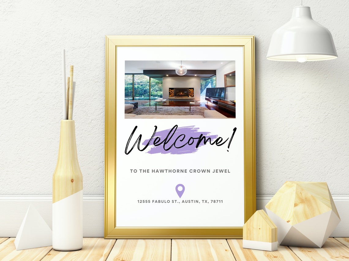 EDITABLE Airbnb Host Sign Templates | 7 Printable Digital Business ...