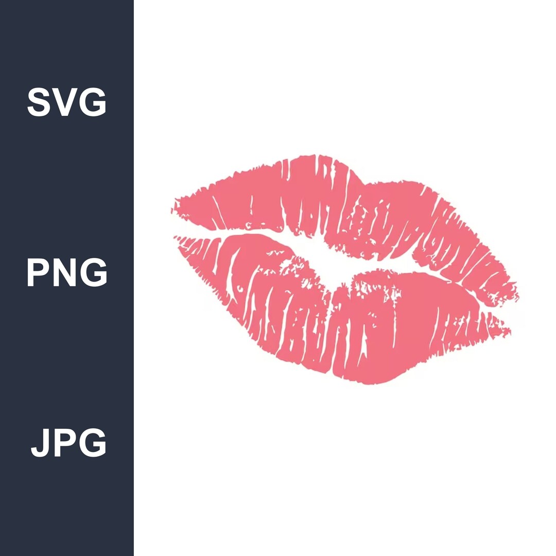 Pink Lips SVG Instant Download SVG, PNG, Jpg Digital Download - Etsy