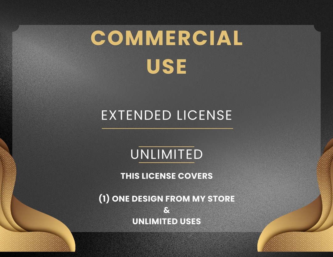 Commercial License UNLIMITED for SVG Files, Clipart Commercial Use, No ...