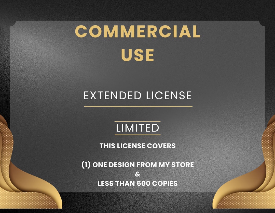Commercial License LIMITED for SVG Files, Clipart Commercial Use, No ...