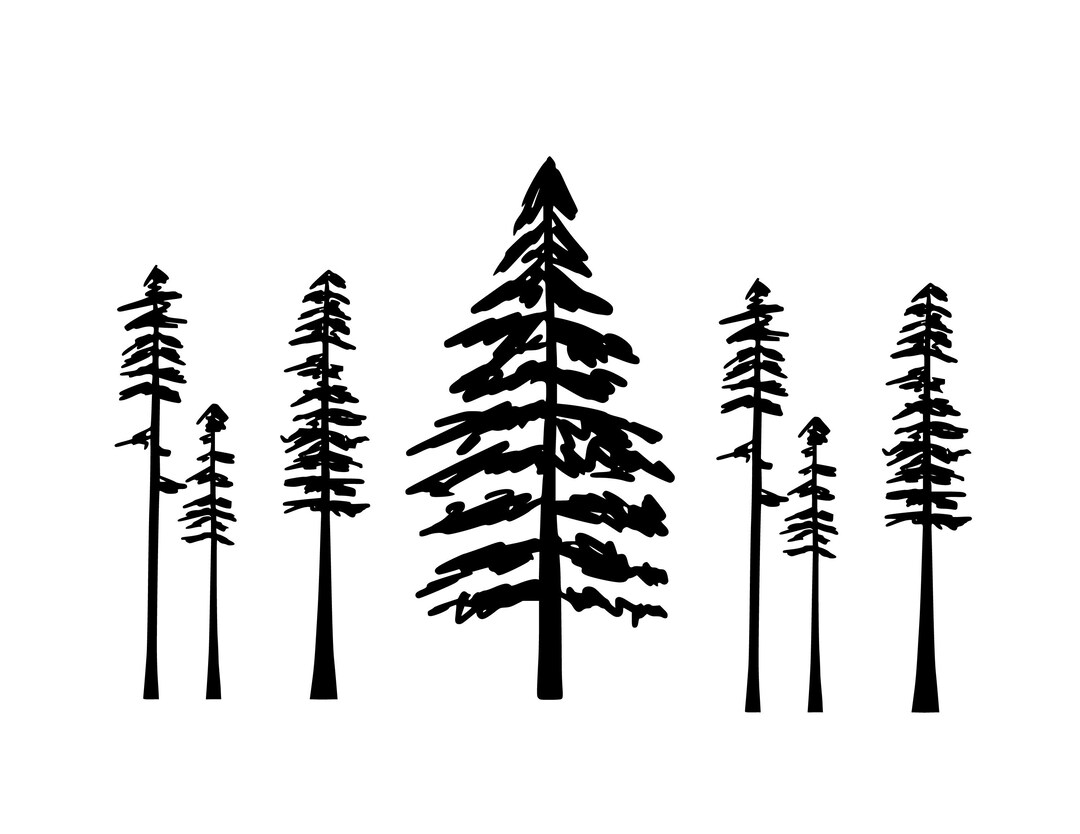 Pine Trees SVG Instant Download SVG, PNG, Jpg Digital Download - Etsy