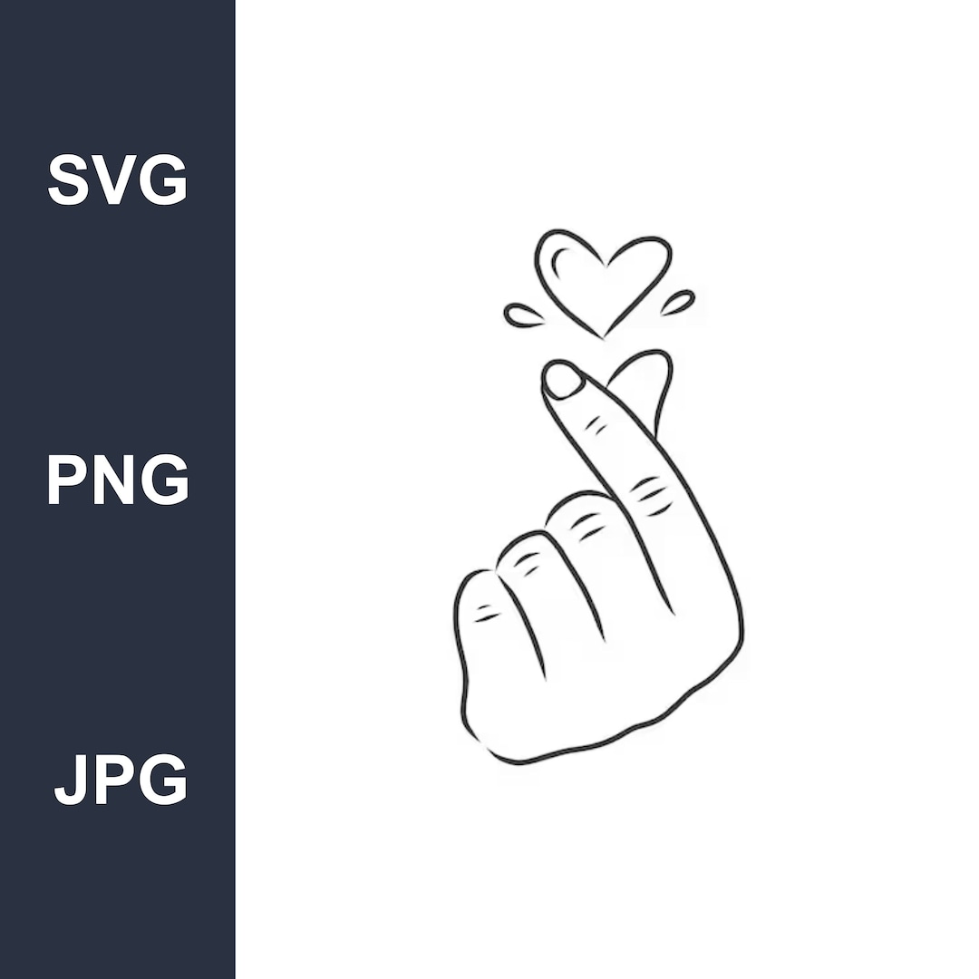 Hand Love Sign SVG Instant Download SVG, PNG, Jpg Digital Download - Etsy