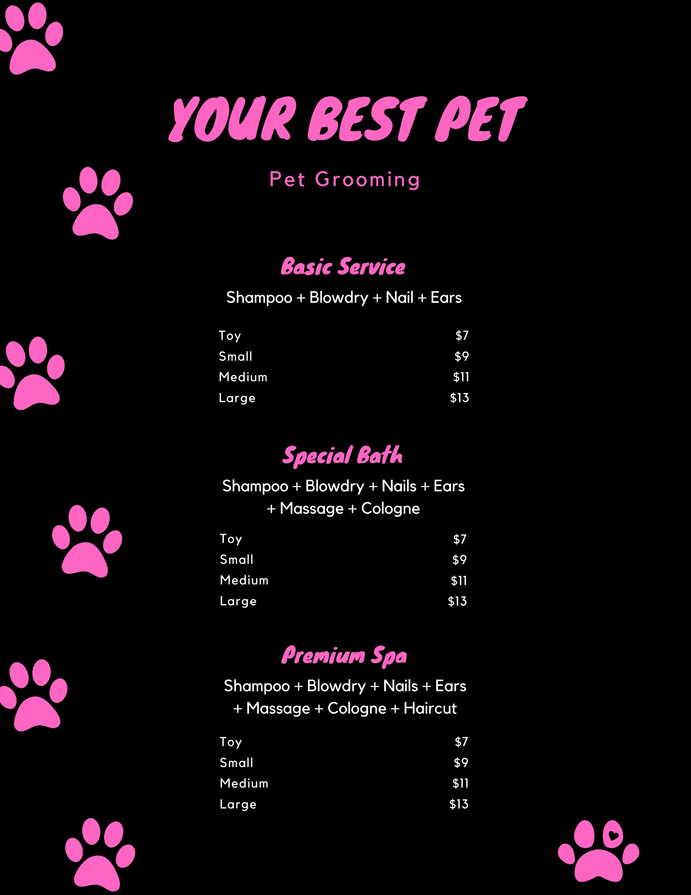 EDITABLE Price List Template Printable Business Price List - Etsy Australia