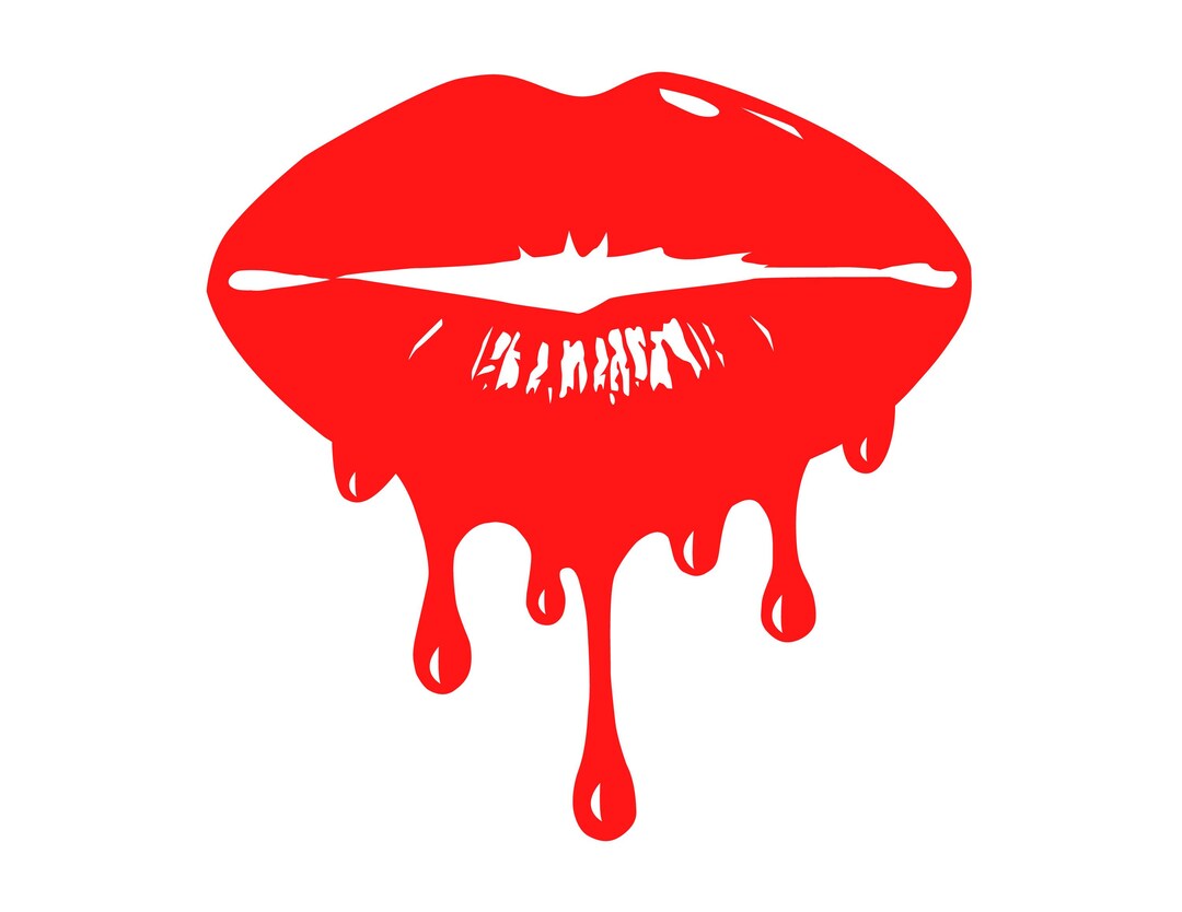Dripping Red Lips SVG Instant Download SVG PNG Jpg Digital - Etsy New ...