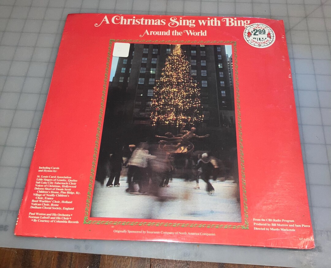 A Christmas Sing With Bing Around the World (unopened) Vinyl Record - Etsy