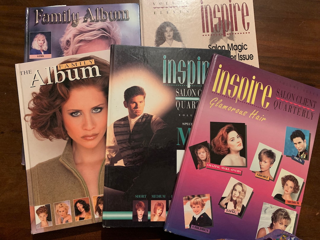 Your Choice 1990’s Salon Styles Book, Inspire Salon Client Quarterly, Family Album Style Book - Etsy