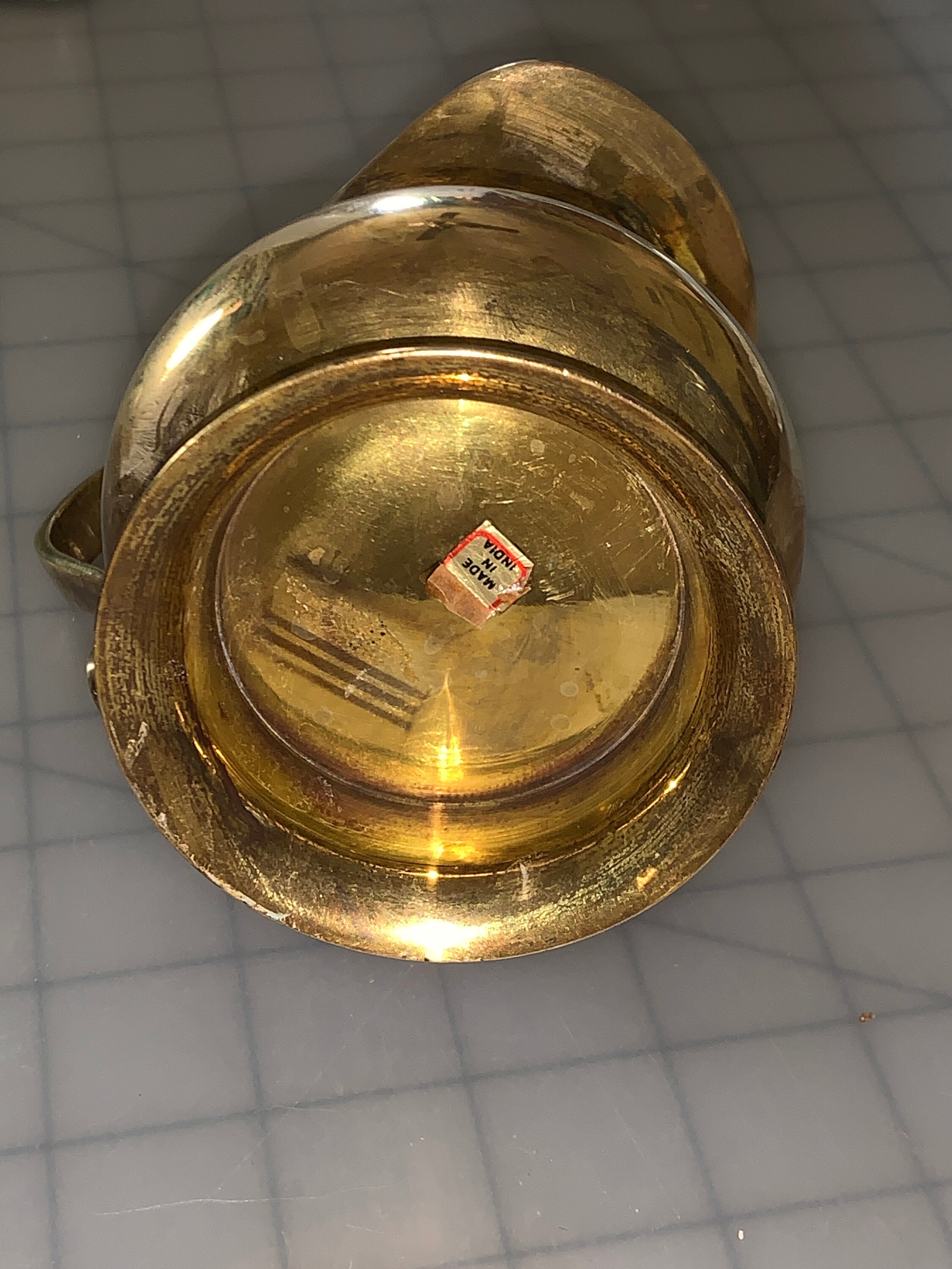 Vintage Brass Pitcher, Small Brass Pitcher - Etsy