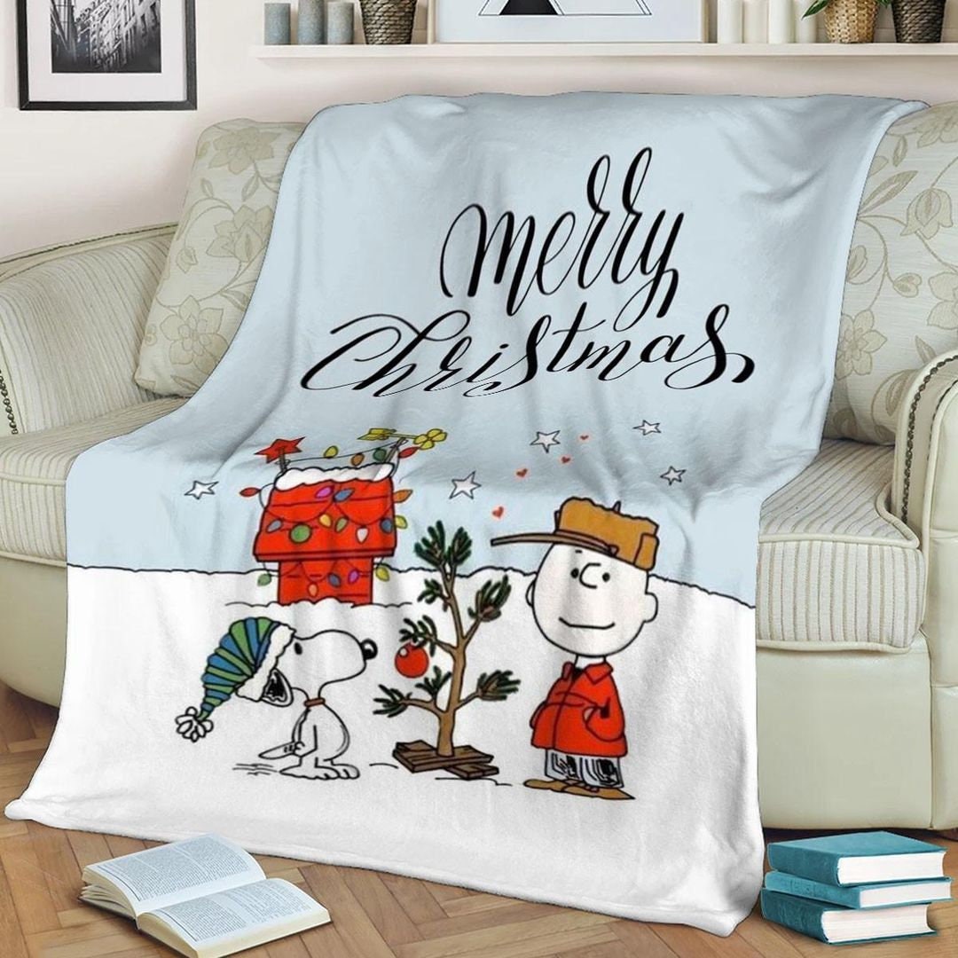 Peanuts Snoopy and Charlie Brown Merry Christmas Gift Comfy - Etsy