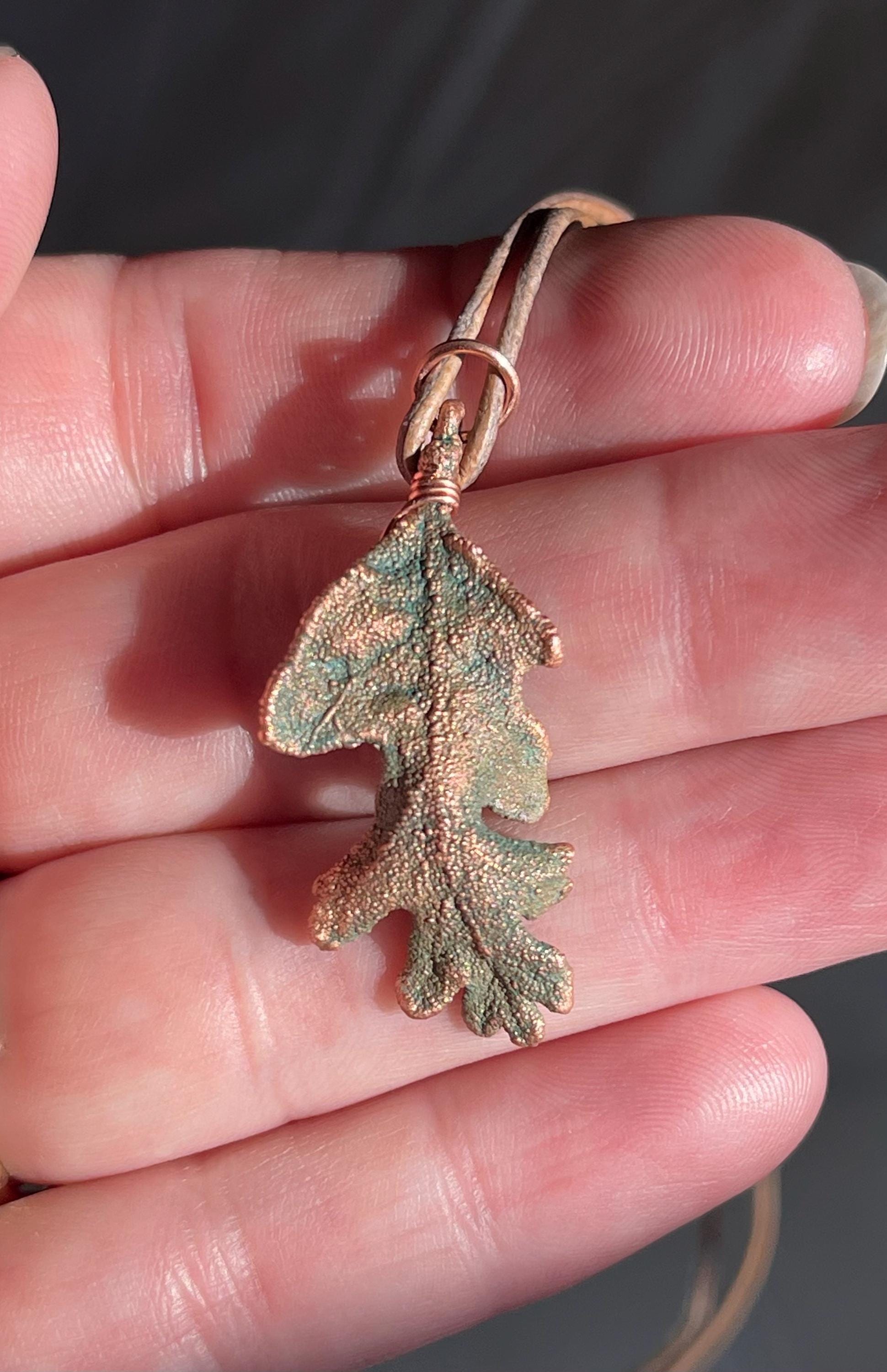 Small Copper Oak Leaf - Etsy