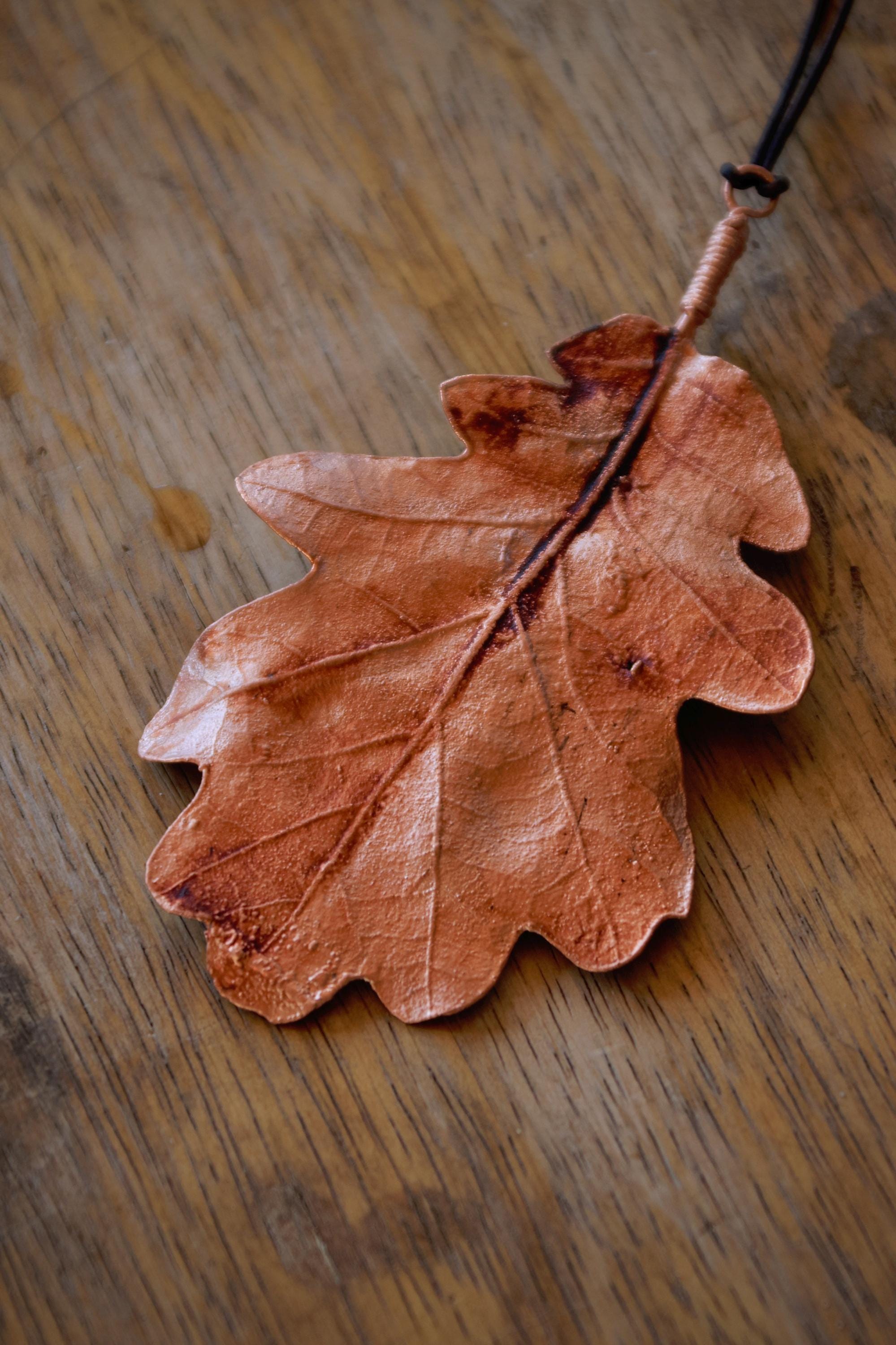 Copper Scrub Oak Leaf - Etsy