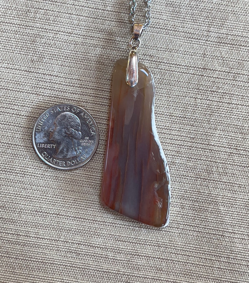 Agatized Wood Pendant - Etsy