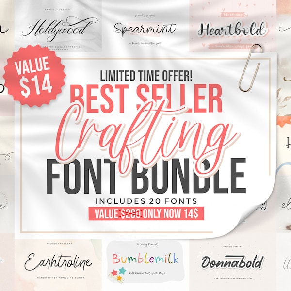 Font Bundle - Etsy