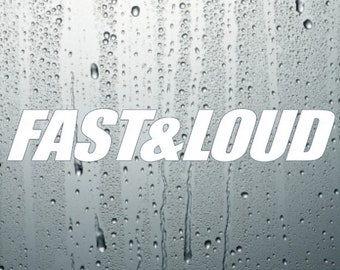Fast and Loud | Etsy
