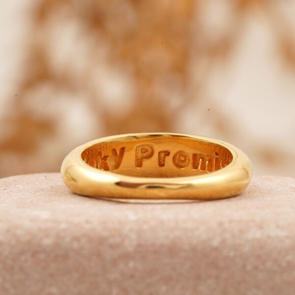 Gold Promise Ring - Etsy