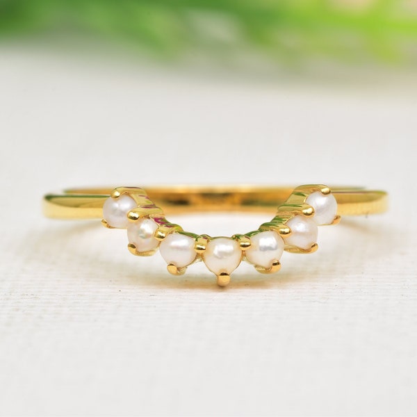 Pearl Wedding Band - Etsy