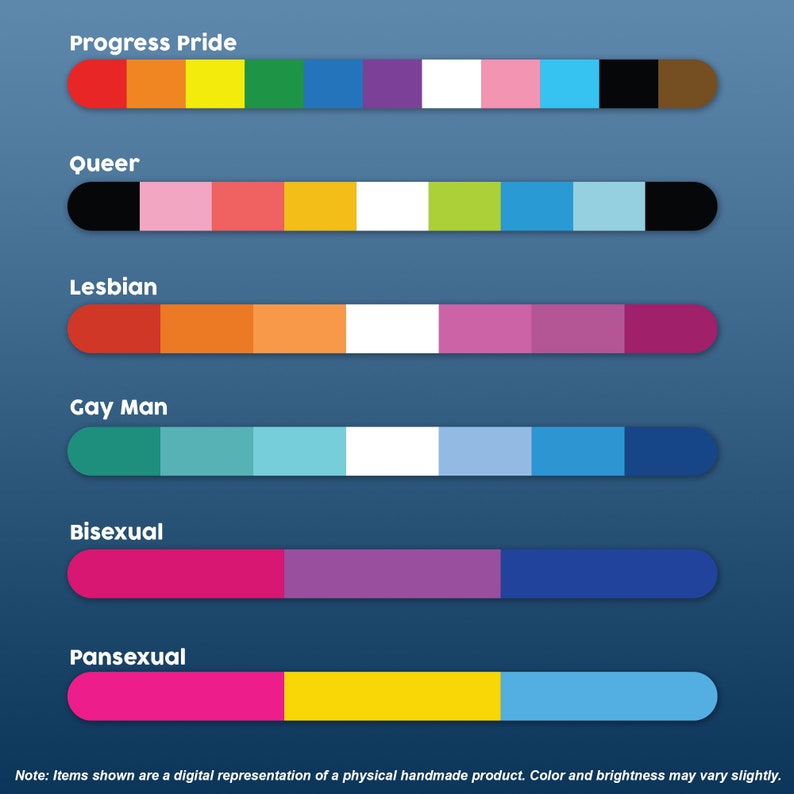 Pride Flag Bar Sticker Progress Pride Trans Non-binary - Etsy