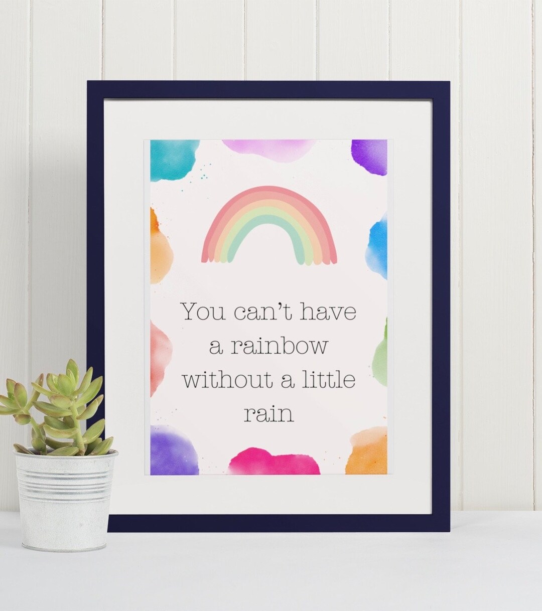A4 Rainbow Motivational Poster. Digital Item for Download - Etsy