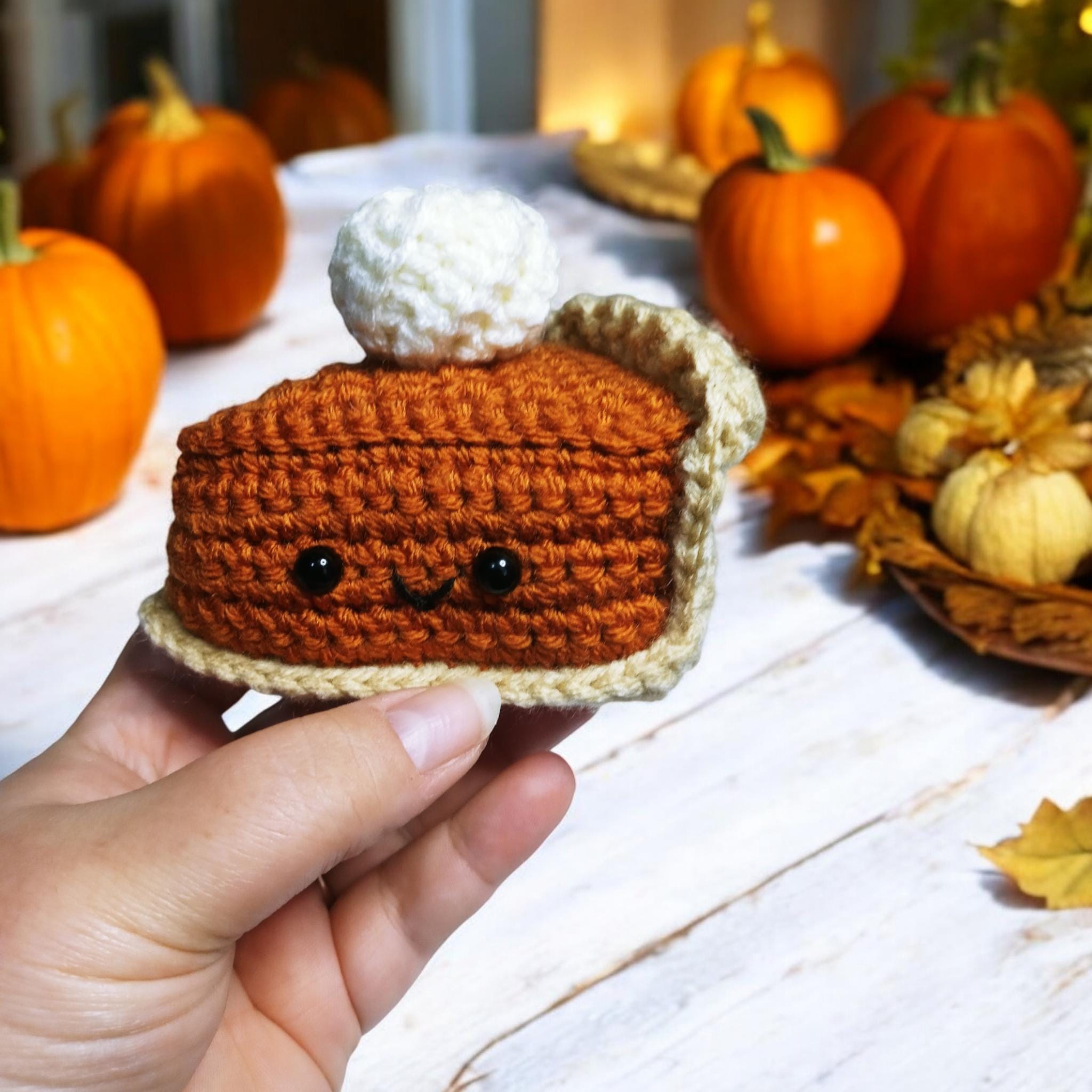 Crochet Pumpkin Pie Slice - Etsy