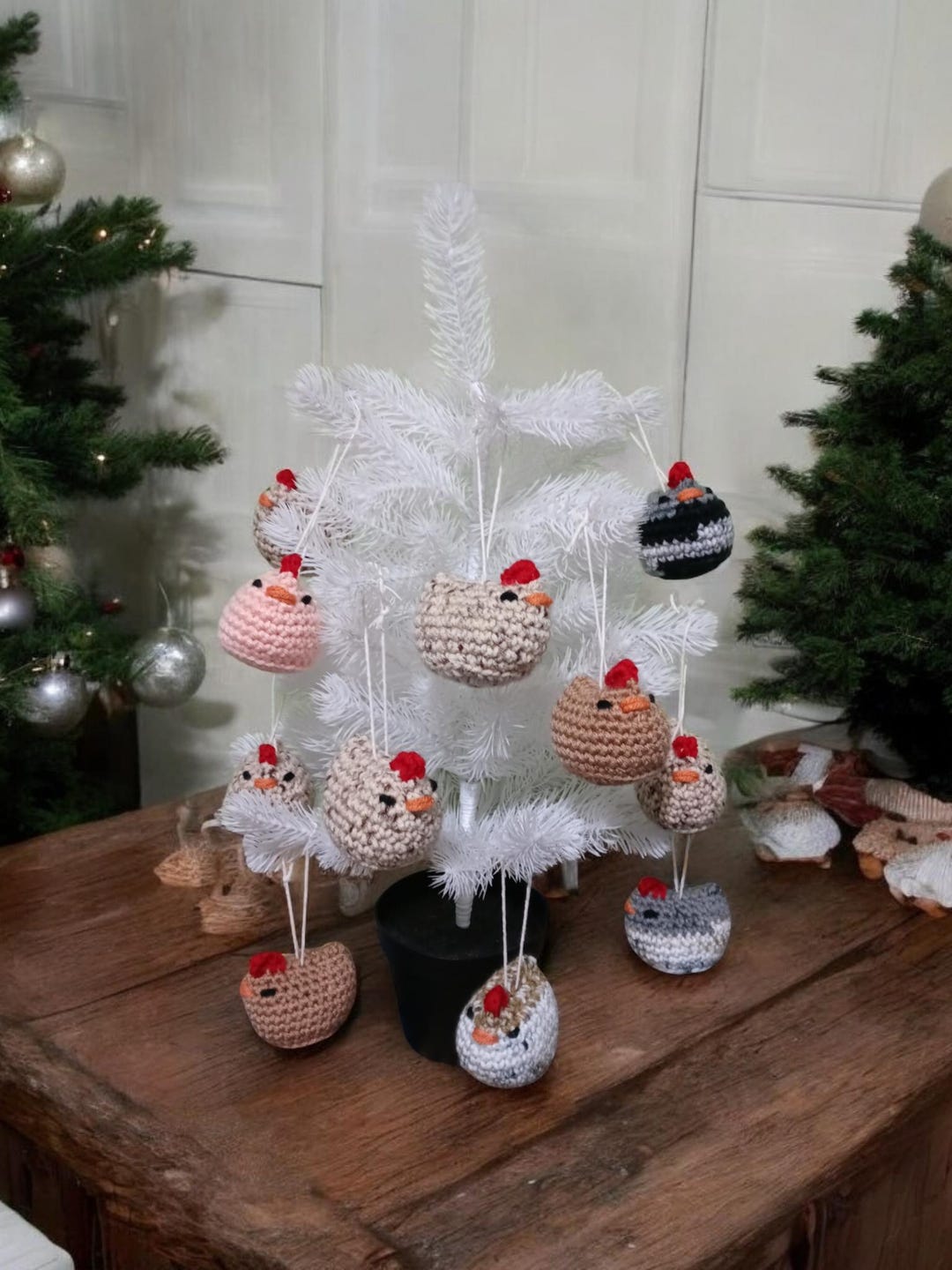 Crochet Chicken Ornament - Etsy